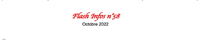 Flash Infos n°58